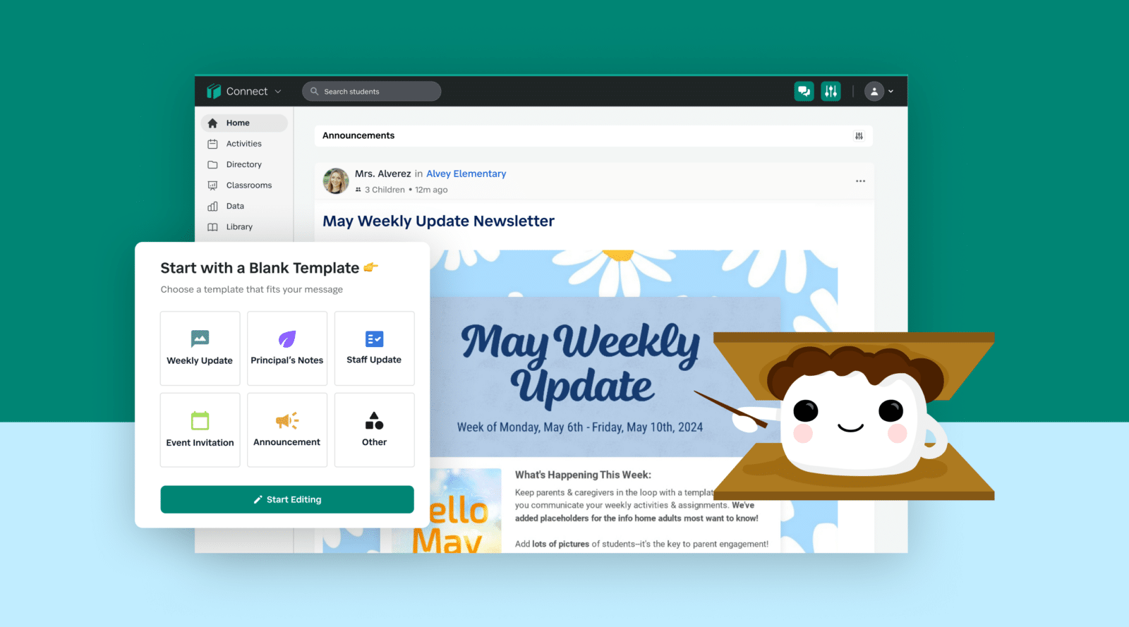 Send Smore Newsletters in SchoolStatus Connect