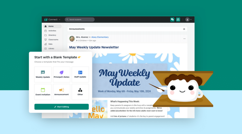 Send Smore Newsletters in SchoolStatus Connect