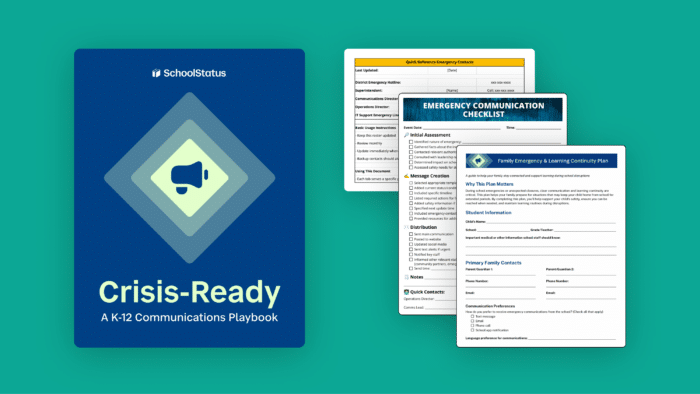 K-12 Emergency Communication Playbook | SchoolStatus