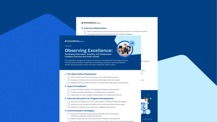 Feedback and Collaboration Checklist | SchoolStatus