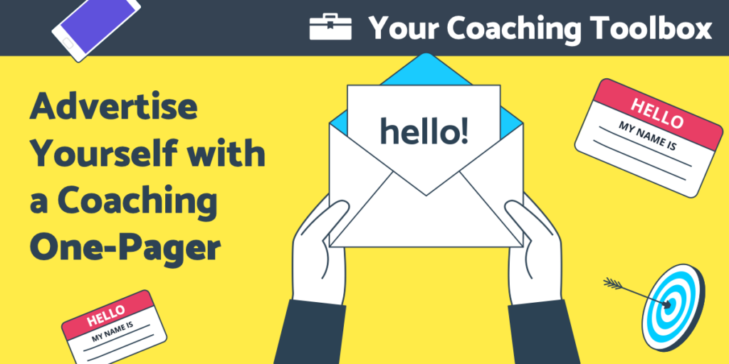 Advertise Yourself with a Coaching One-Pager